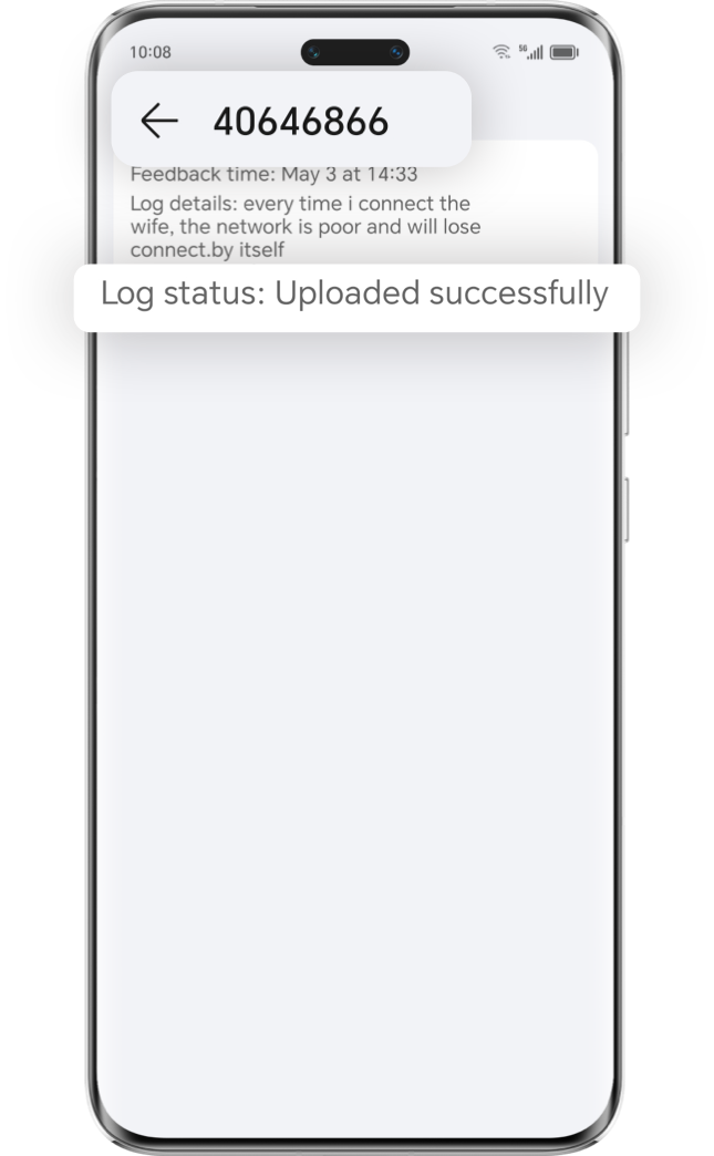 How to use the self-service log feedback function