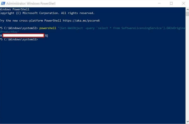 Activate pre-installed Windows system