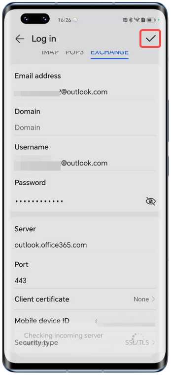 Unable to Log In to Outlook/Hotmail Email via Exchange