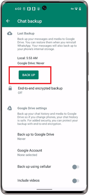How to Backup WhatsApp's data to HONOR Device
