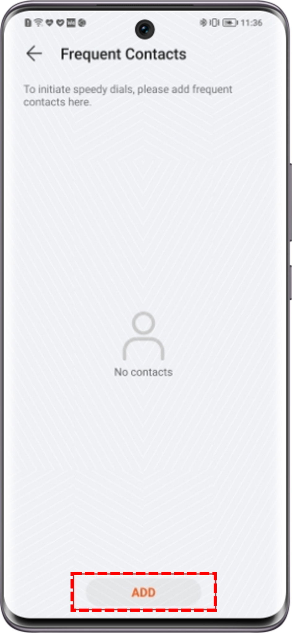 How to add a frequent contact