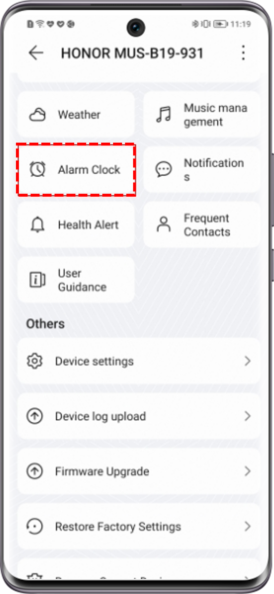 How to set alarm clock