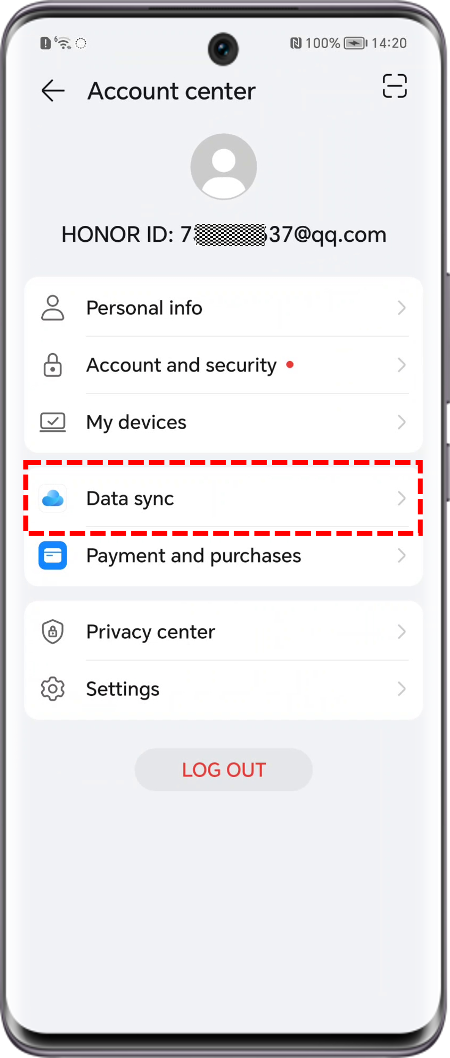 HONOR Data sync and Password Vault