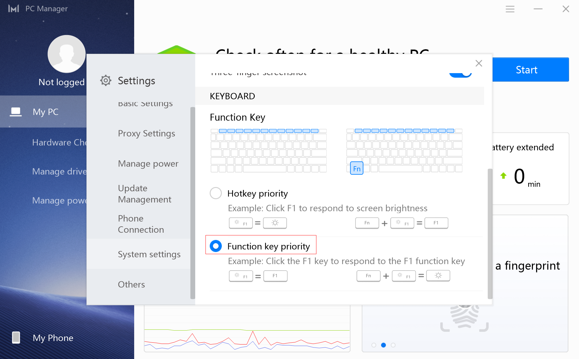 Unable to use hotkey functions
