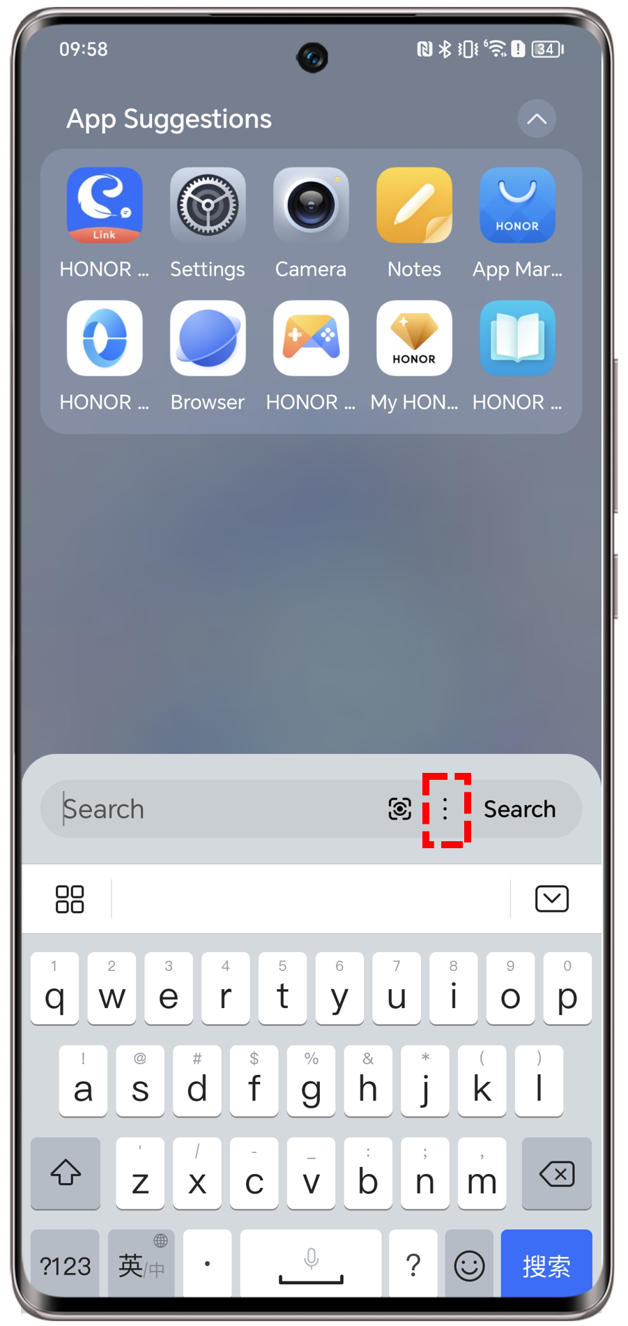 HONOR Search Settings