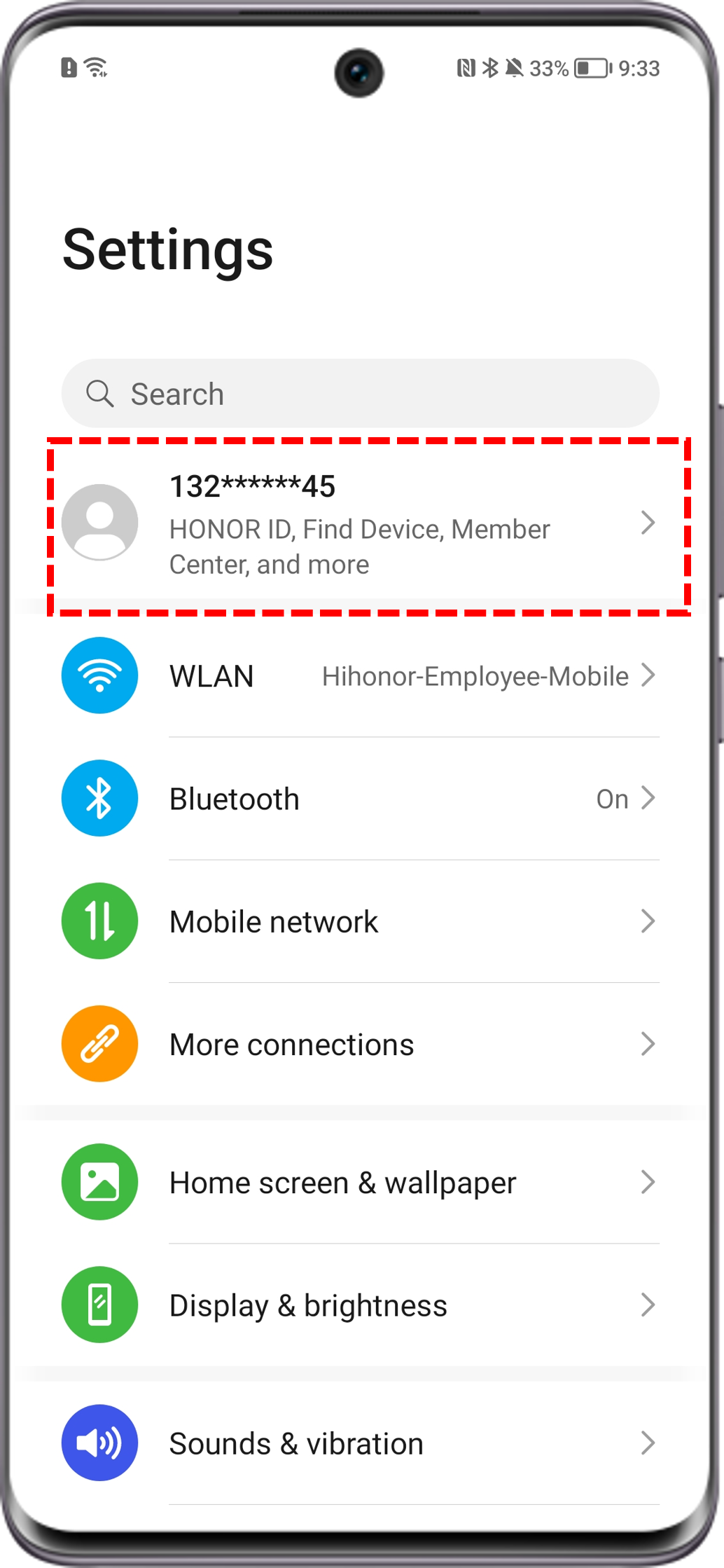 HONOR Data sync and Password Vault