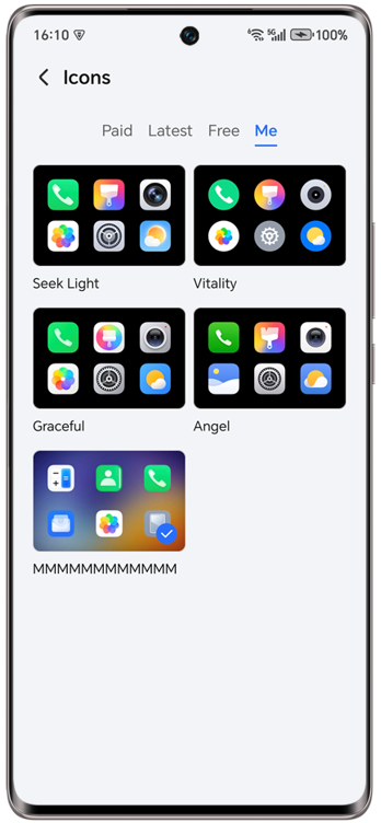 HONOR Themes—Icons feature instructions