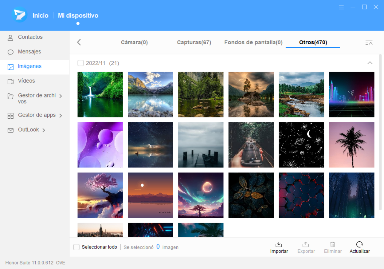 Guía de uso para HONOR Suite