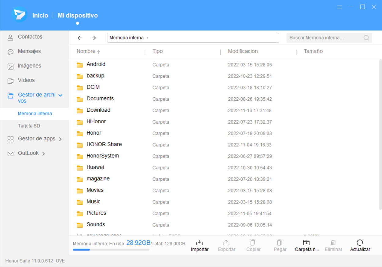 Guía de uso para HONOR Suite