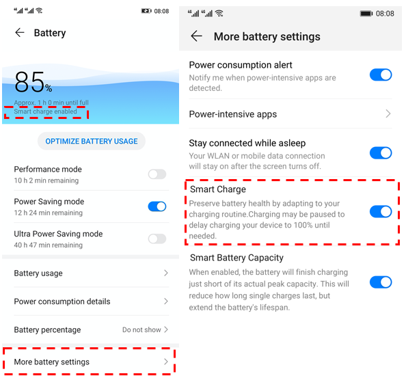 Enabling Smart Charge and Smart Battery Capacity