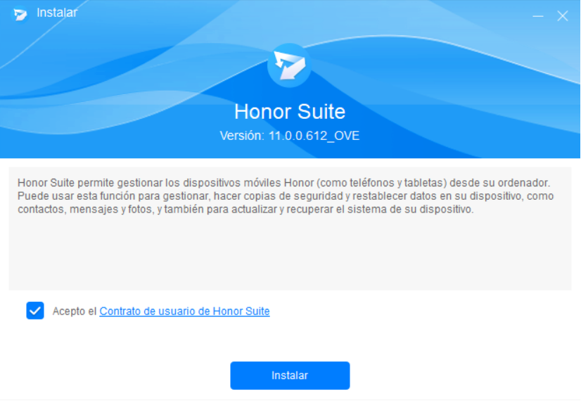 Guía de uso para HONOR Suite