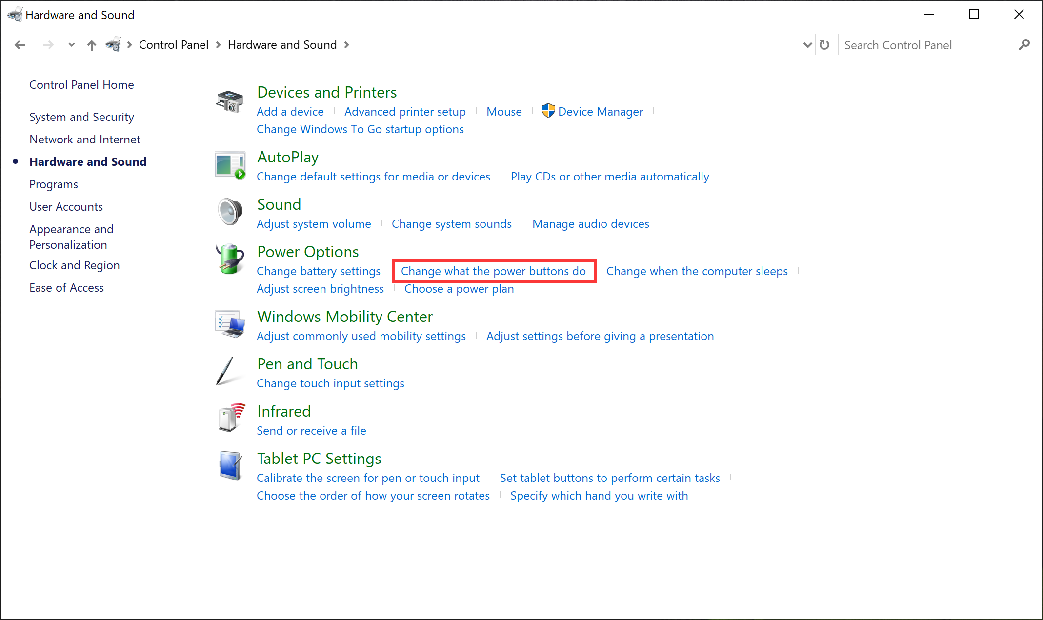Enable power button and lid functions