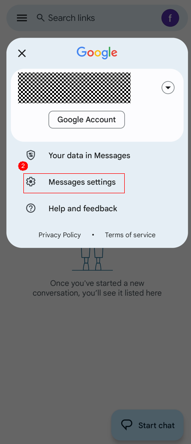 How to turn off chat features in Messages.