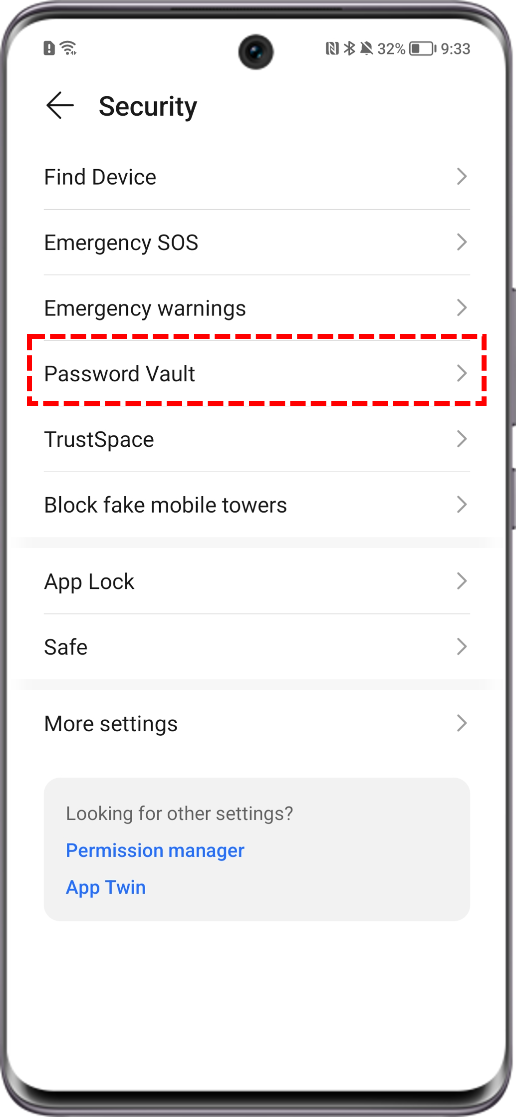 HONOR Data sync and Password Vault