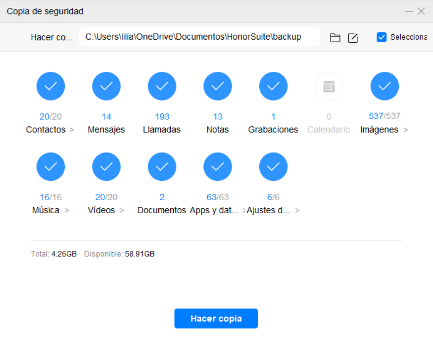 Guía de uso para HONOR Suite
