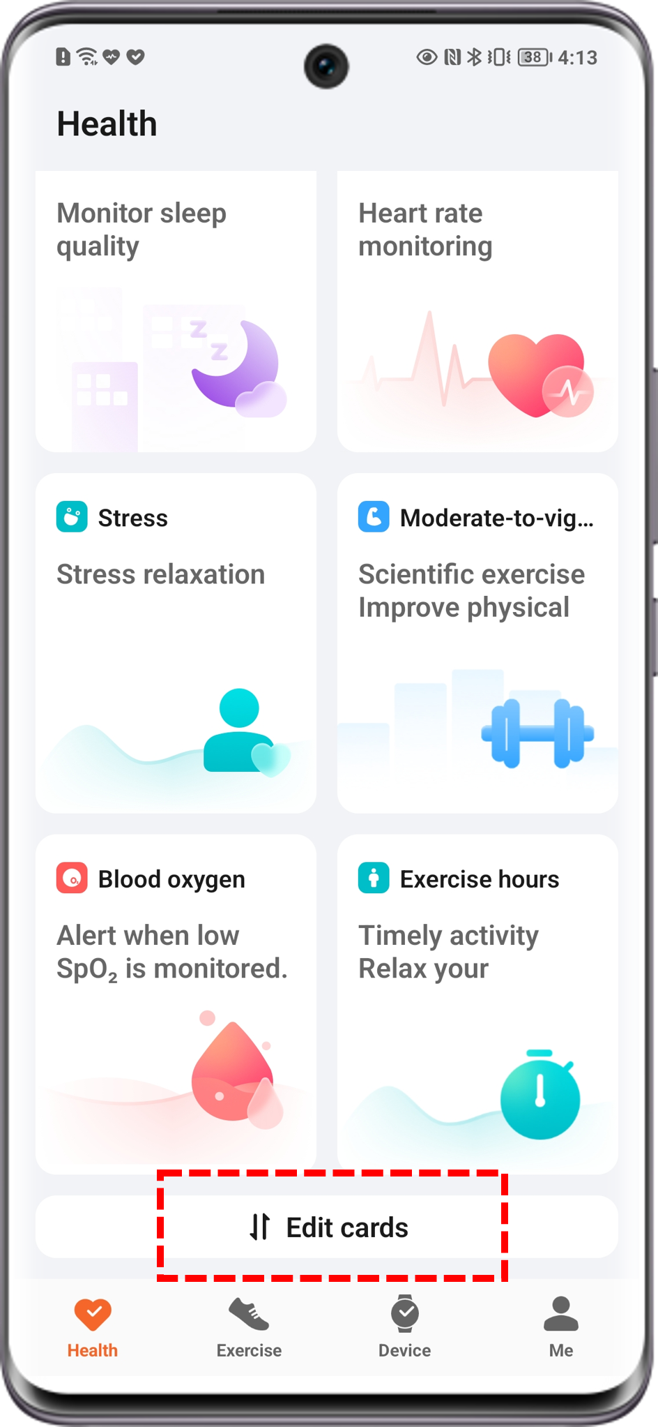 Edit/Add/Delete Cards